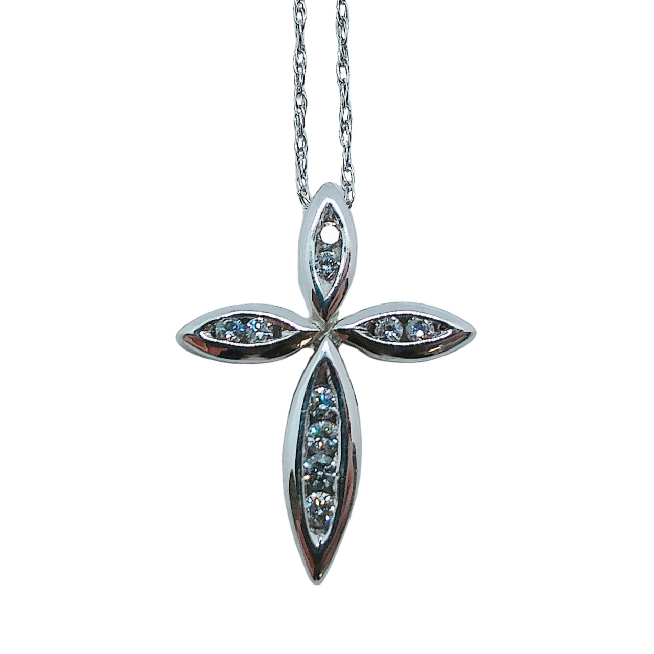 Diamond Cross Necklace 001-160-00403 - Diamond Necklaces | Joint ...