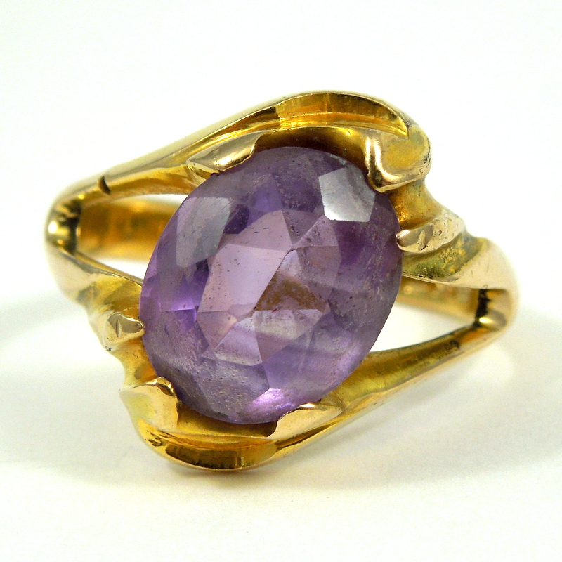 Amethyst Bypass Ring 001-200-01853 - Colored Stone Rings | Joint ...