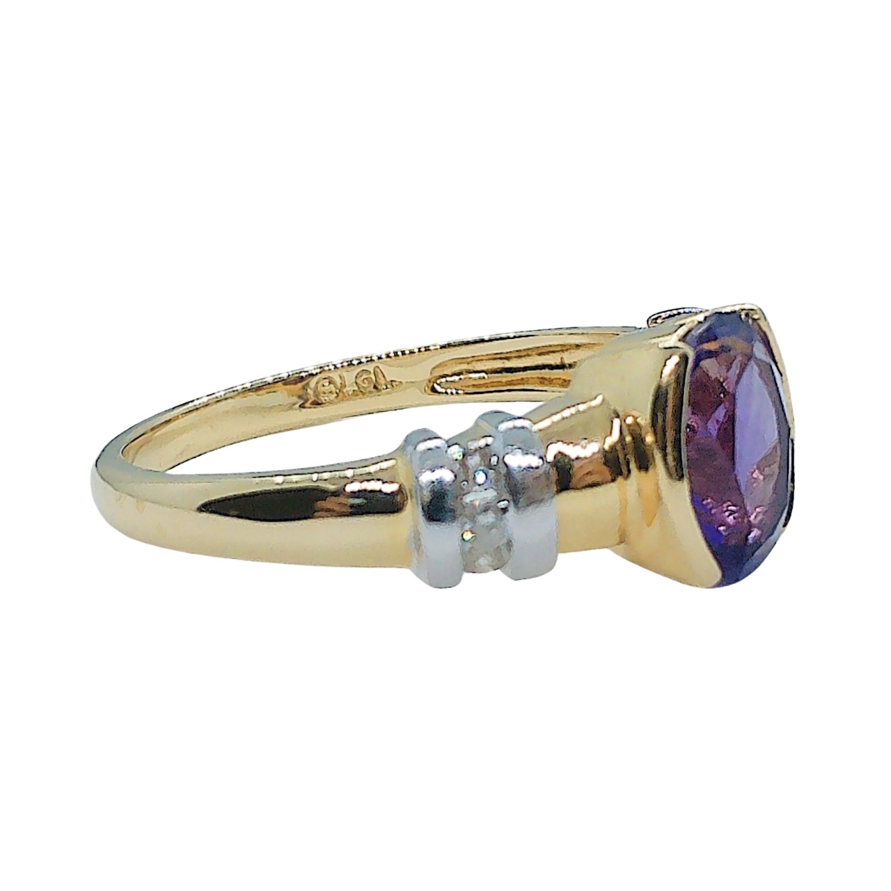 Amethyst and Diamond Ring 001-200-02480 Cary | Joint Venture Jewelry ...