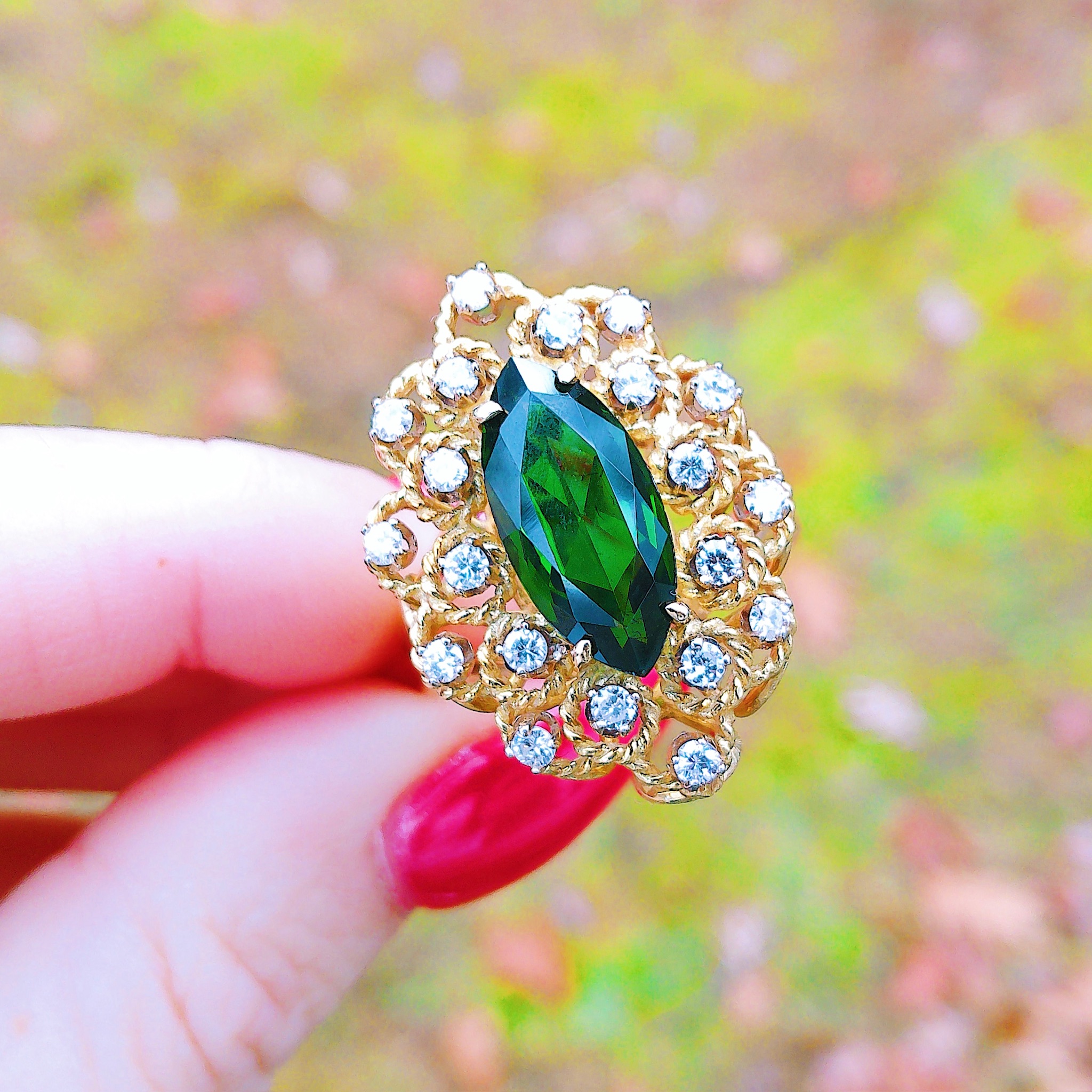 tourmaline gemstone ring