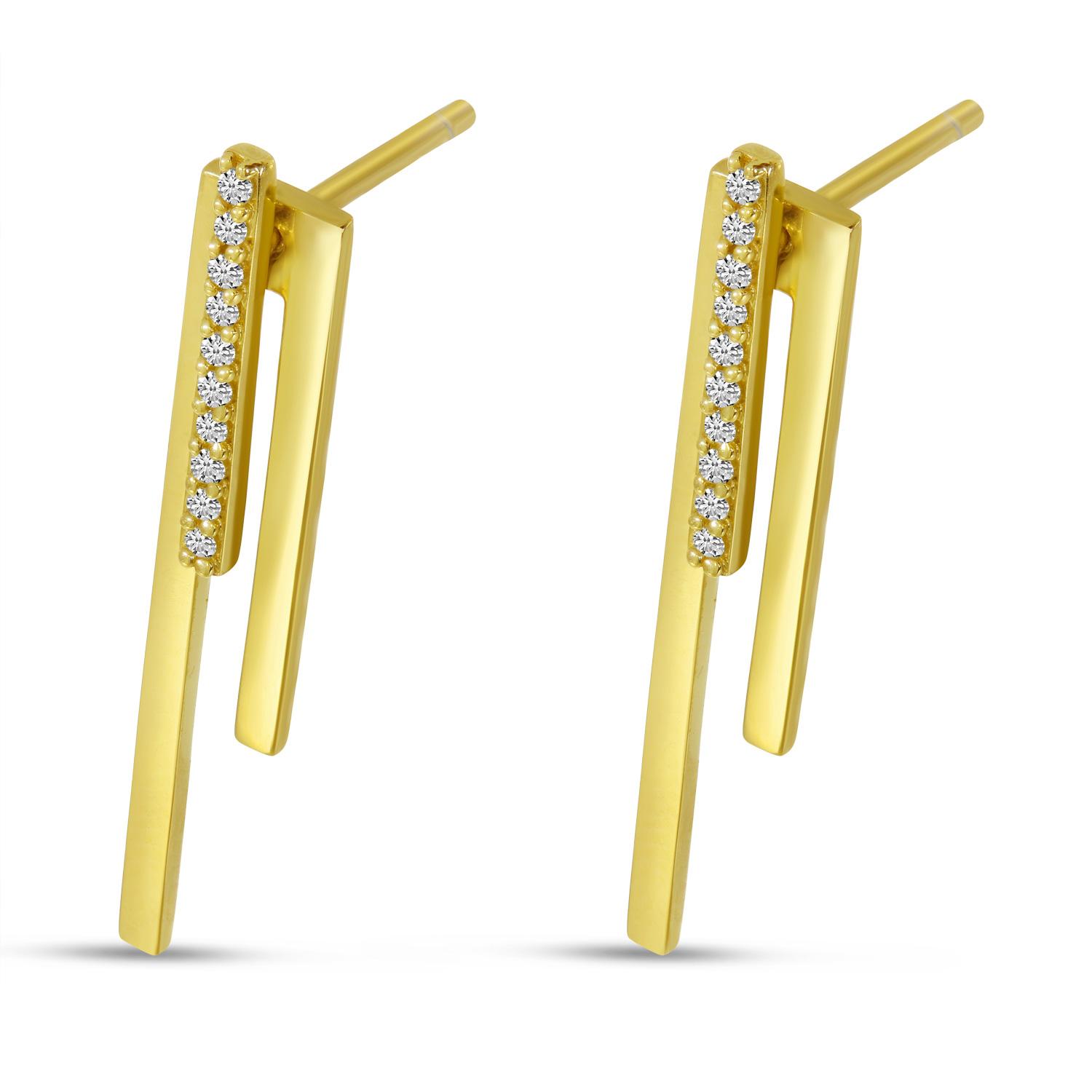 Earring 001-150-01747 14KY - Diamond Earrings | Jon's Fine Jewelry ...