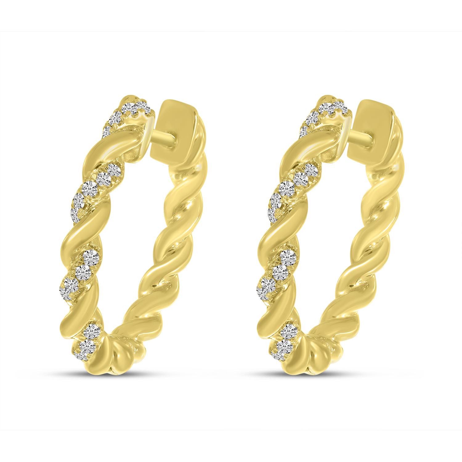 Earring 001-150-01750 14KY - Diamond Earrings | Jon's Fine Jewelry ...