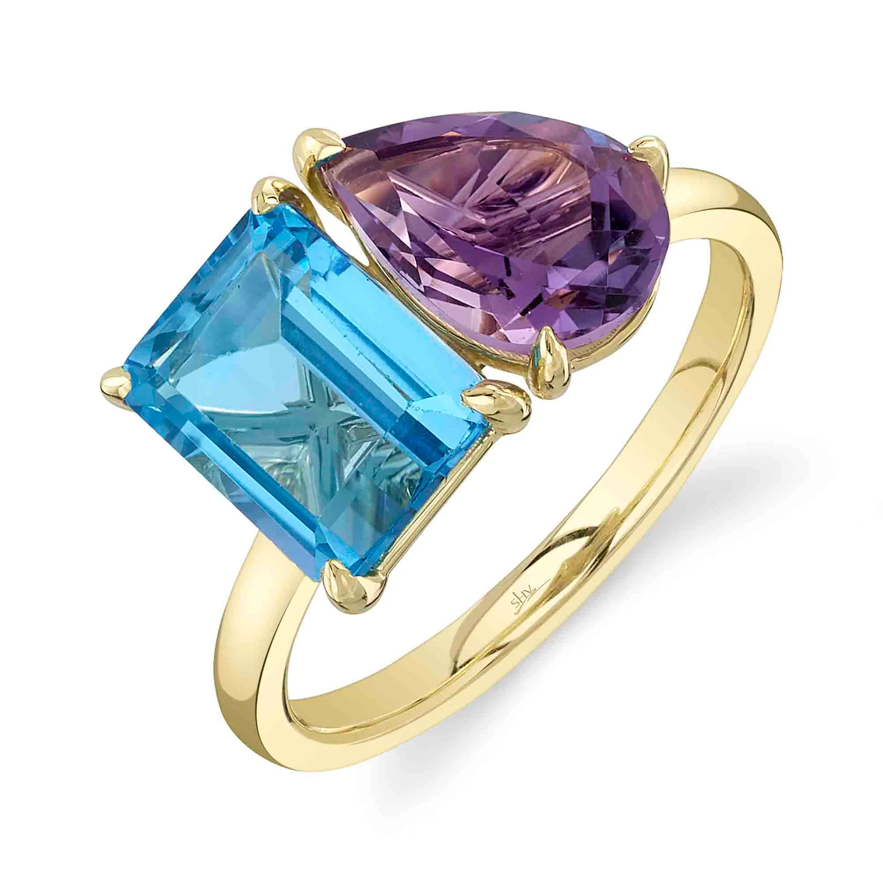 blue amethyst ring
