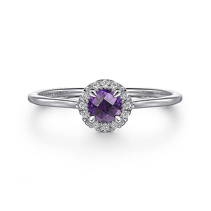 amethyst birthstone ring