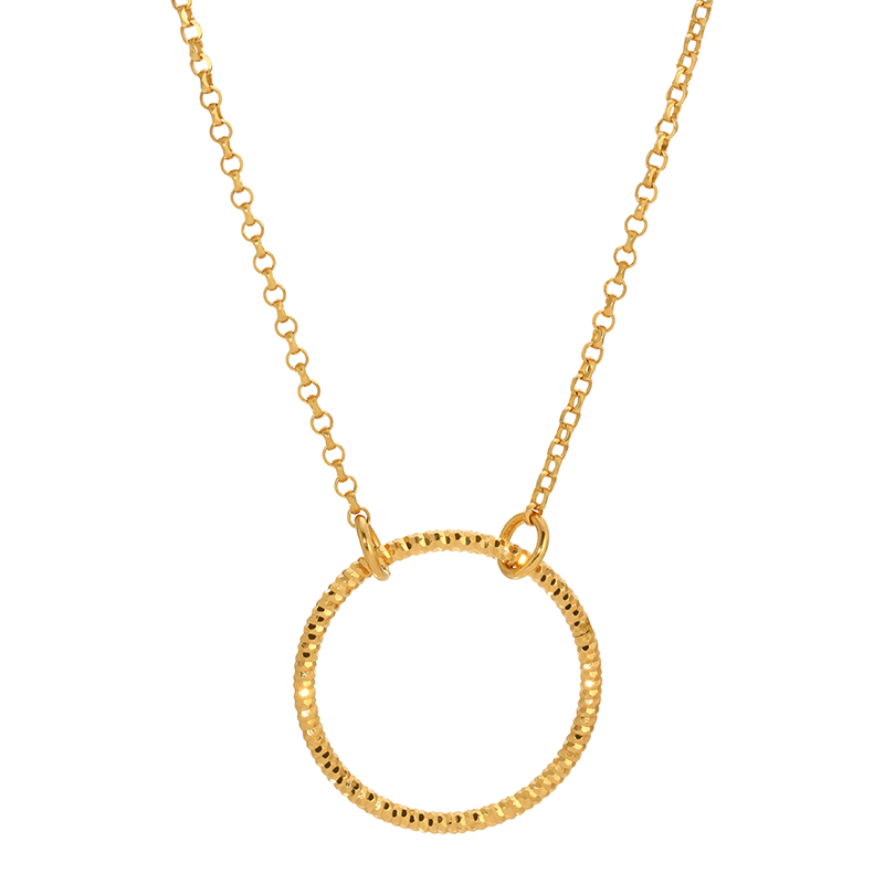 Single circle necklace store