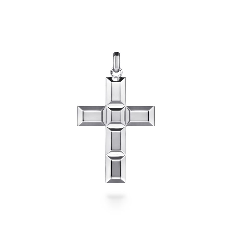 Black Thin Long Cross Symbol