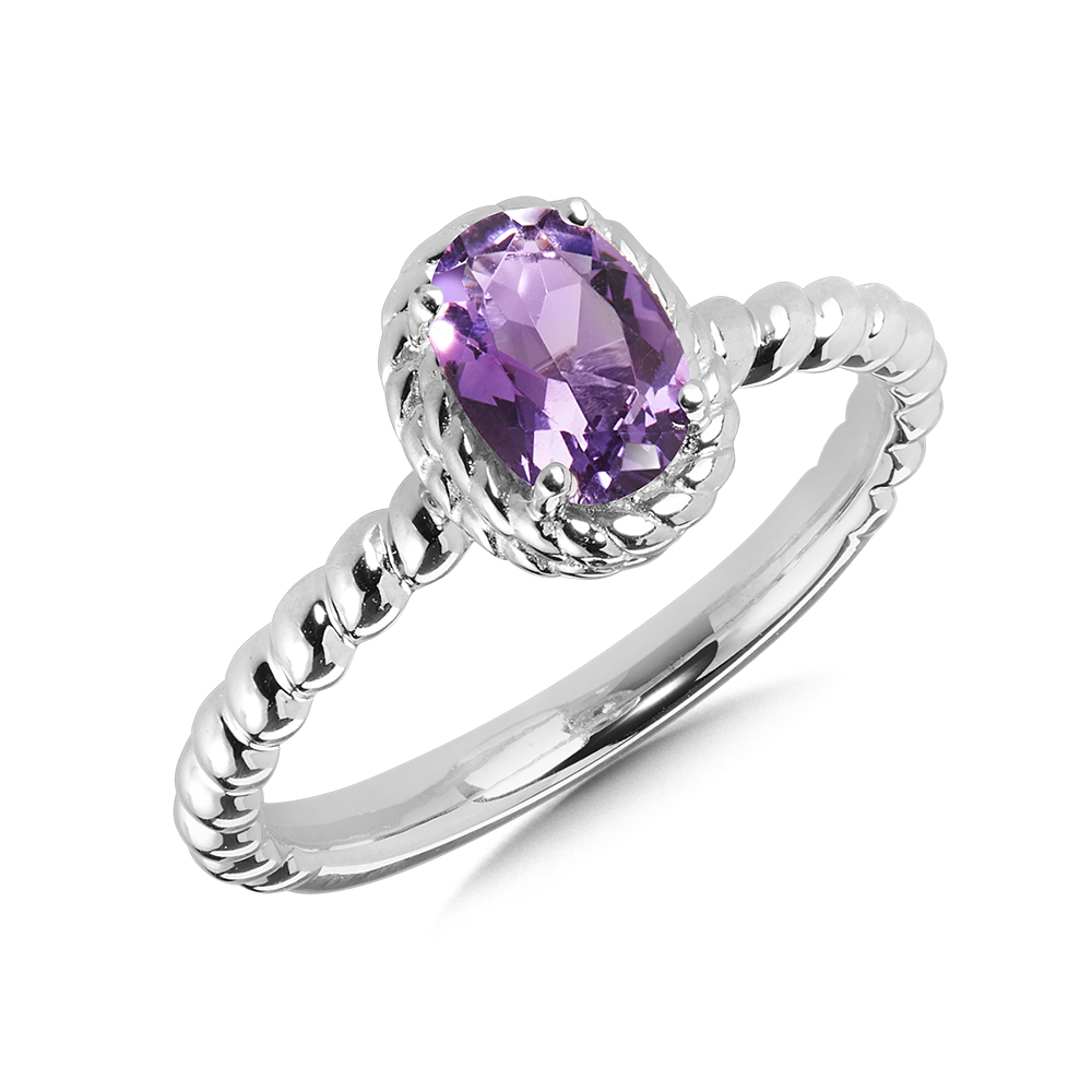 Sterling Silver Amethyst Ring 002-430-2001996 - Silver Rings | Kiefer ...