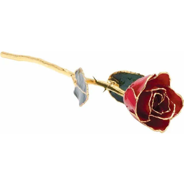 24K Rose Lacquered Red 24K Gold Trim Rose 002-790-2001250 | Kiefer ...
