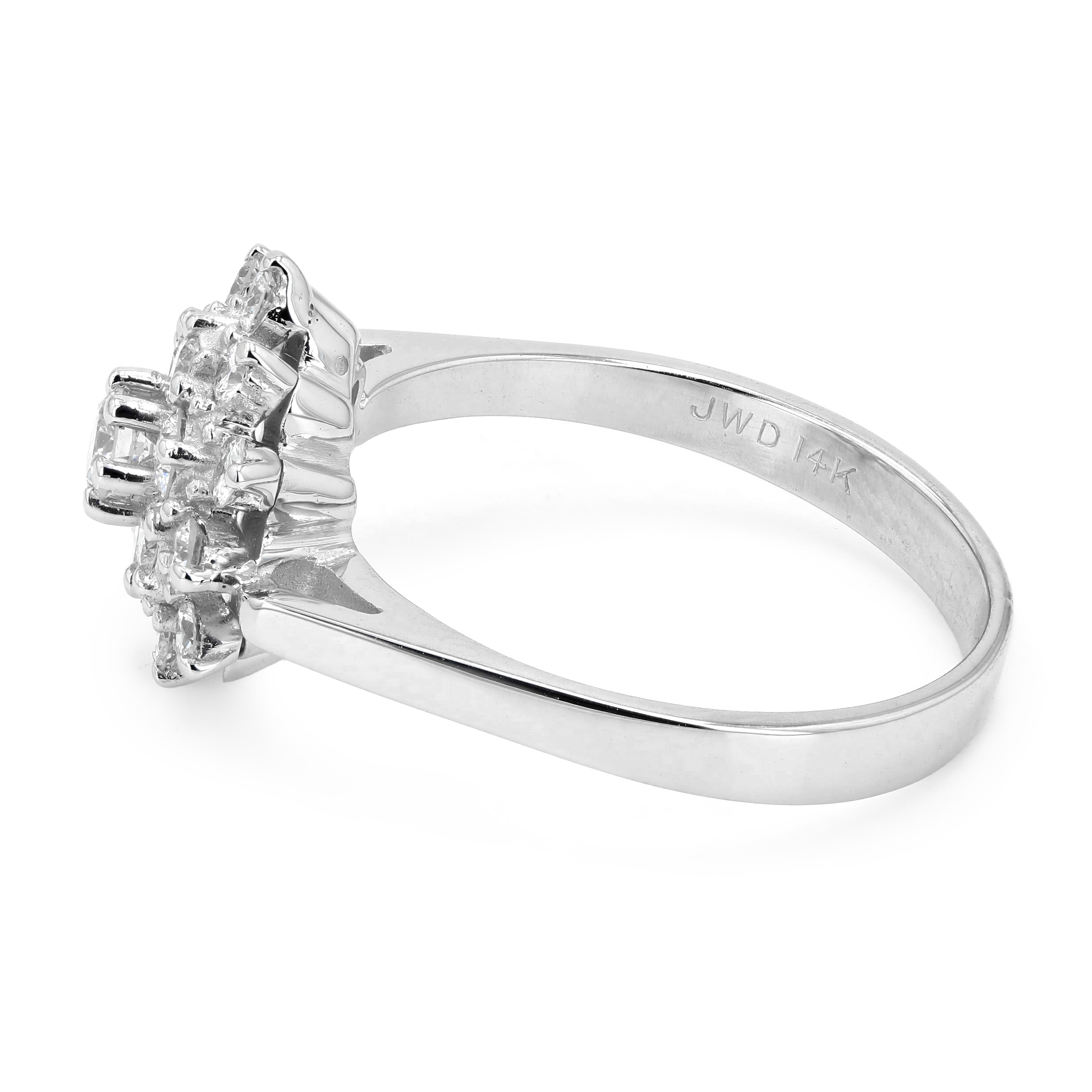 Estate Estate Diamond Cluster Ring 190932 14KW Moncton | La Mine d'Or ...