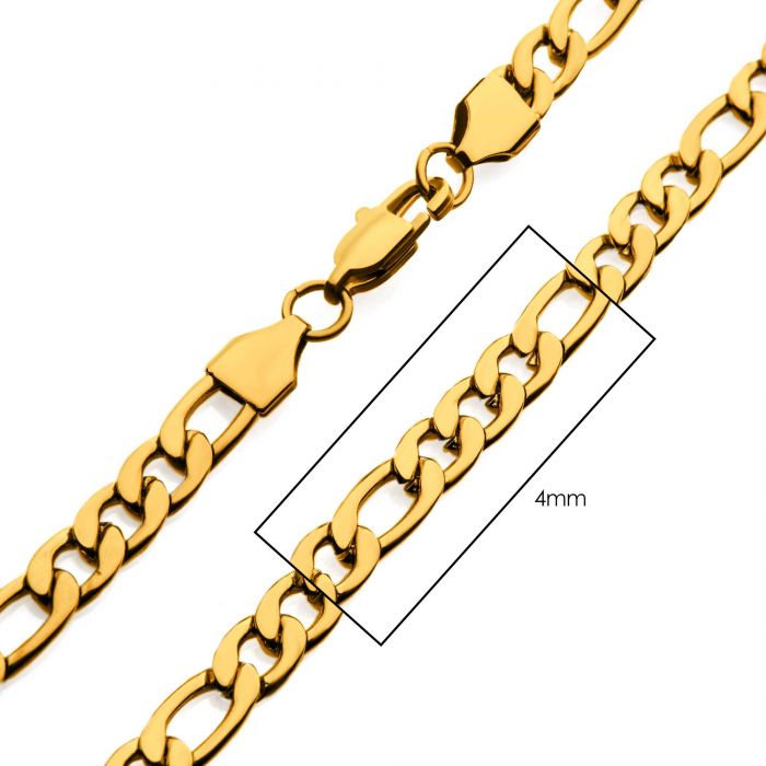 Gold plated figaro chain store