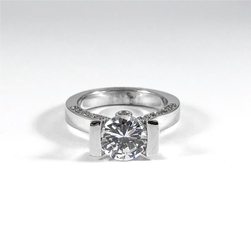 Frank Reubel Diamond and White Gold Semi-Mount - Designed fo | Lumina ...