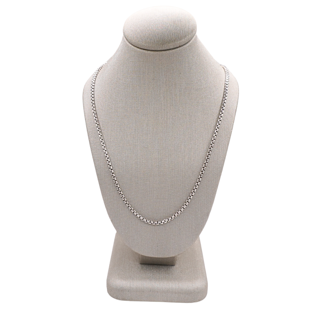 David Yurman David Yurman Sterling Silver Box Chain Necklace | Lumina ...