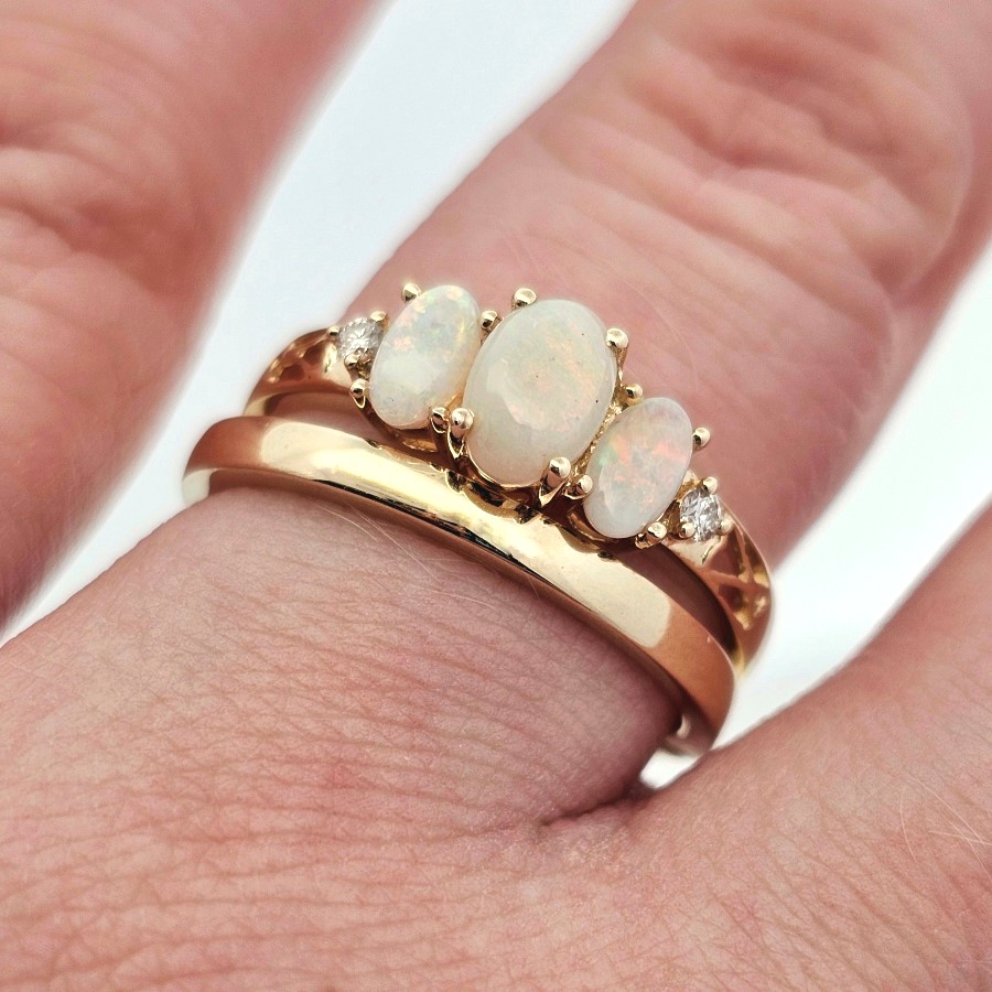 opal trilogy ring