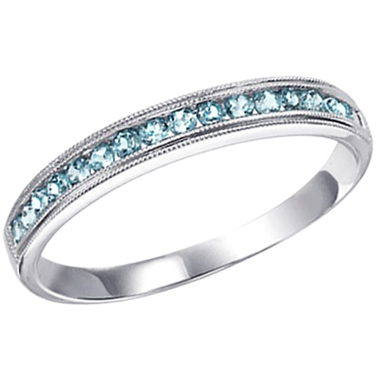 Blue Topaz Stackable Band 001-200-01745 14KW - Meigs Jewelry | Meigs ...