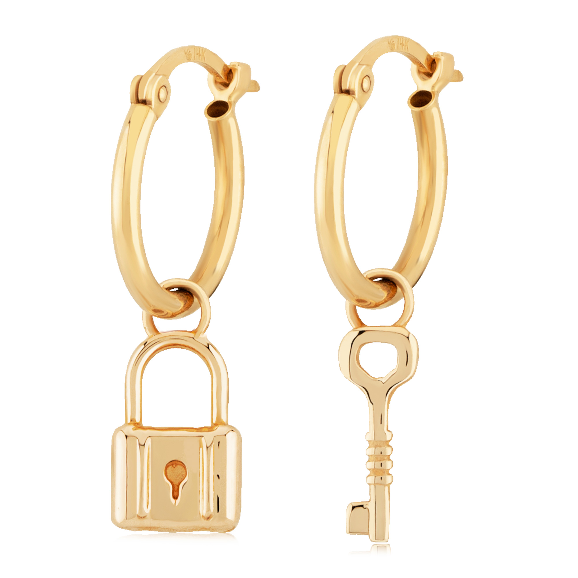 Dangling key earrings store