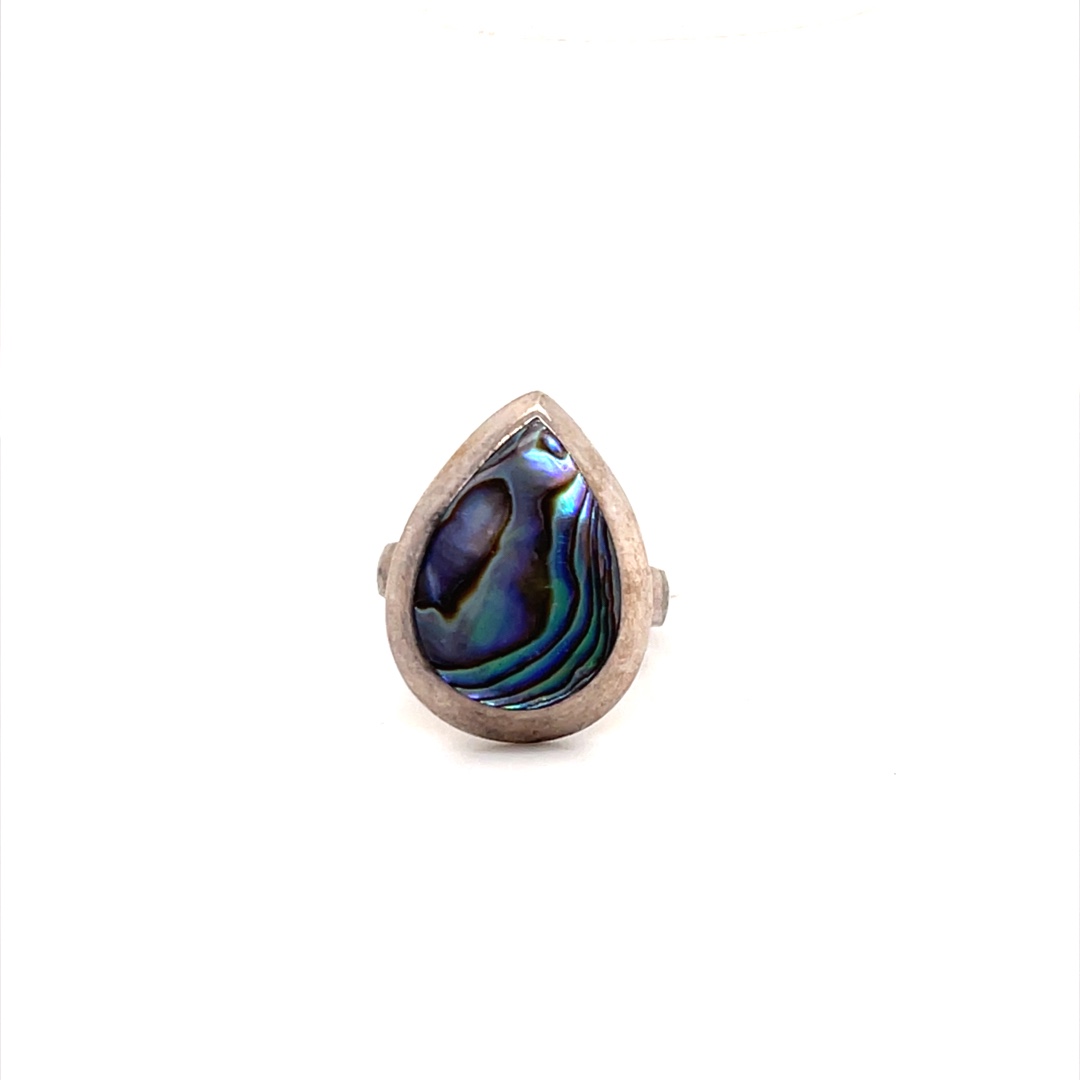 abalone shell ring for ladies