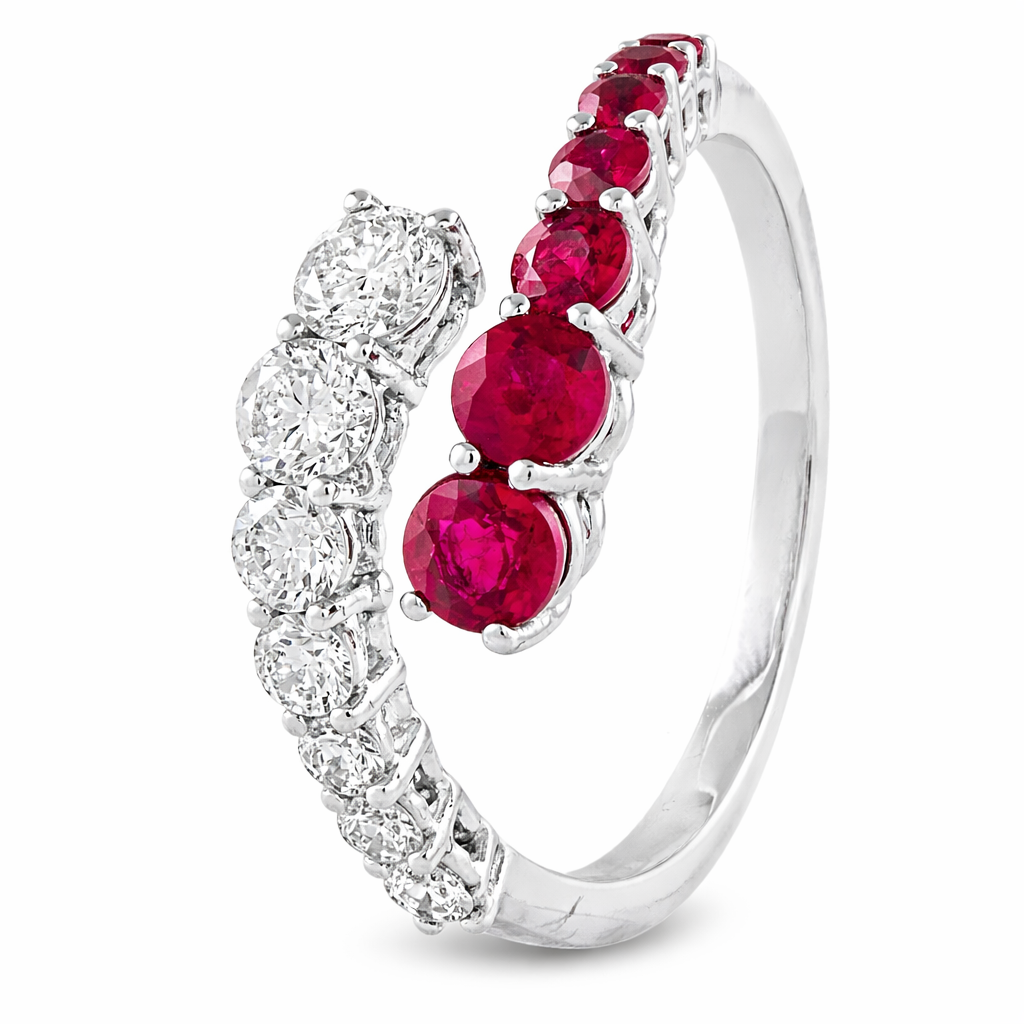 Elegant Ruby and Diamond Ring 003-200-2000299 14KW Brooklyn | Mollys ...