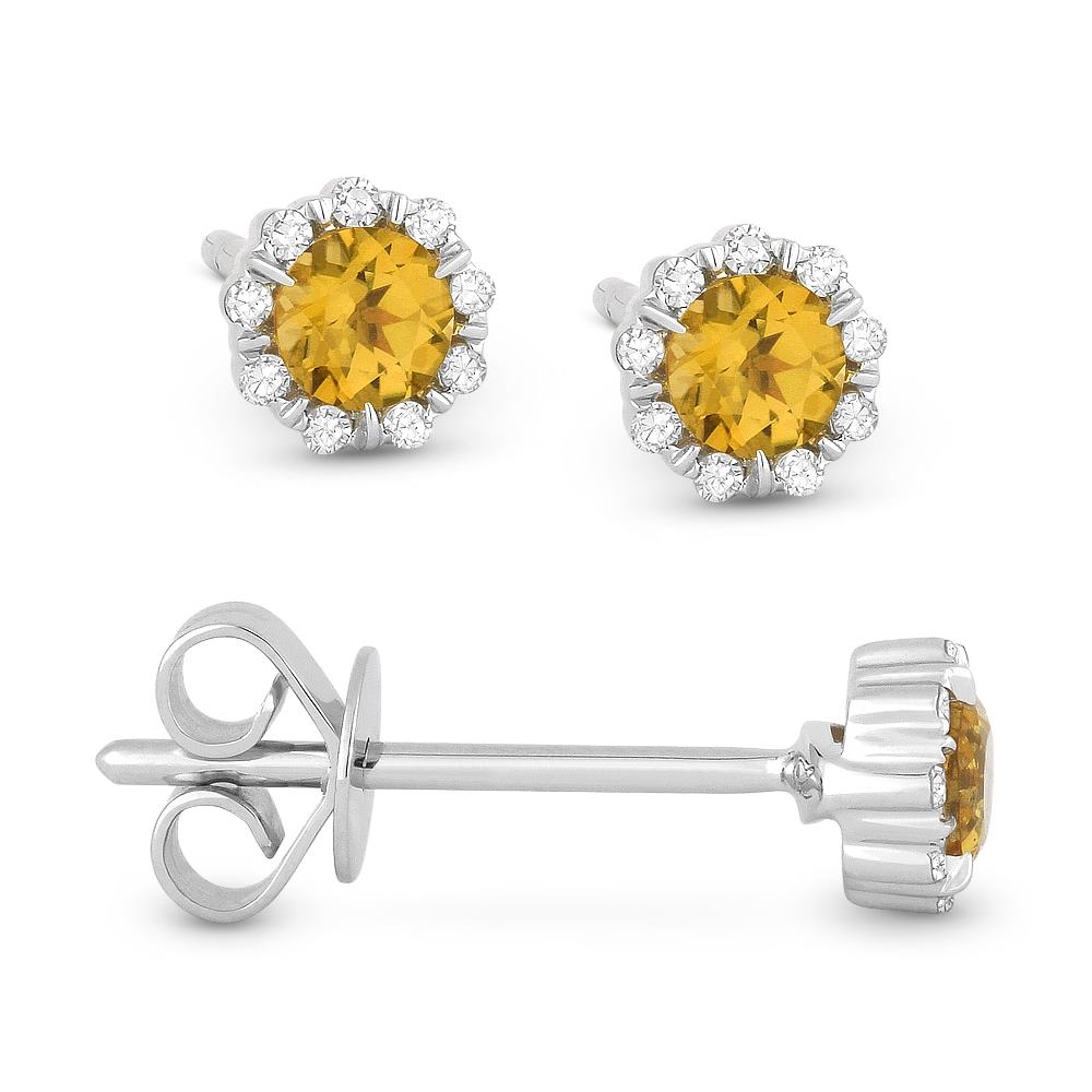 Colored Stone Earring 001-210-01719 14KW - Mollys Jewelers | Mollys ...