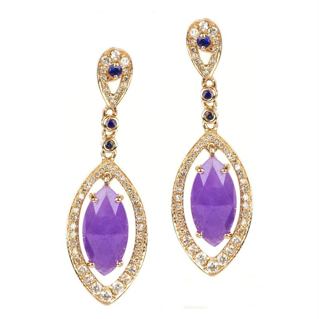 Colored Stone Earring 001-210-02264 14KR - Mollys Jewelers | Mollys ...
