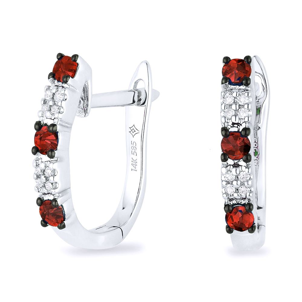 Colored Stone Earring 001-210-03531 14KW - Mollys Jewelers | Mollys ...