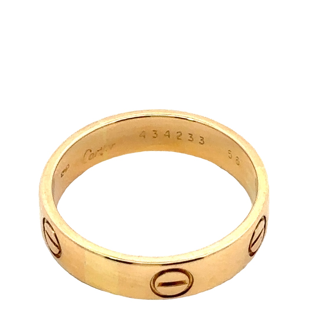 18Karat Yellow Gold Cartier Love Ring 405 00427 Monarch Jewelry Winter Park FL