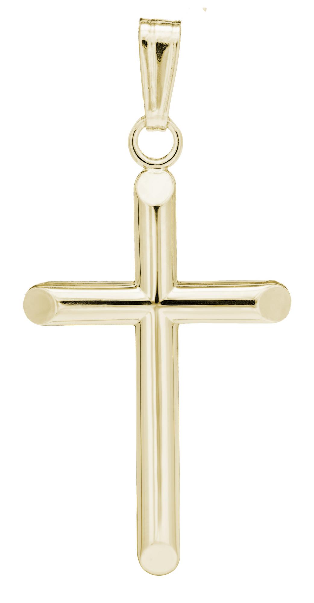 Children s 14K Yellow Gold Cross Pendant