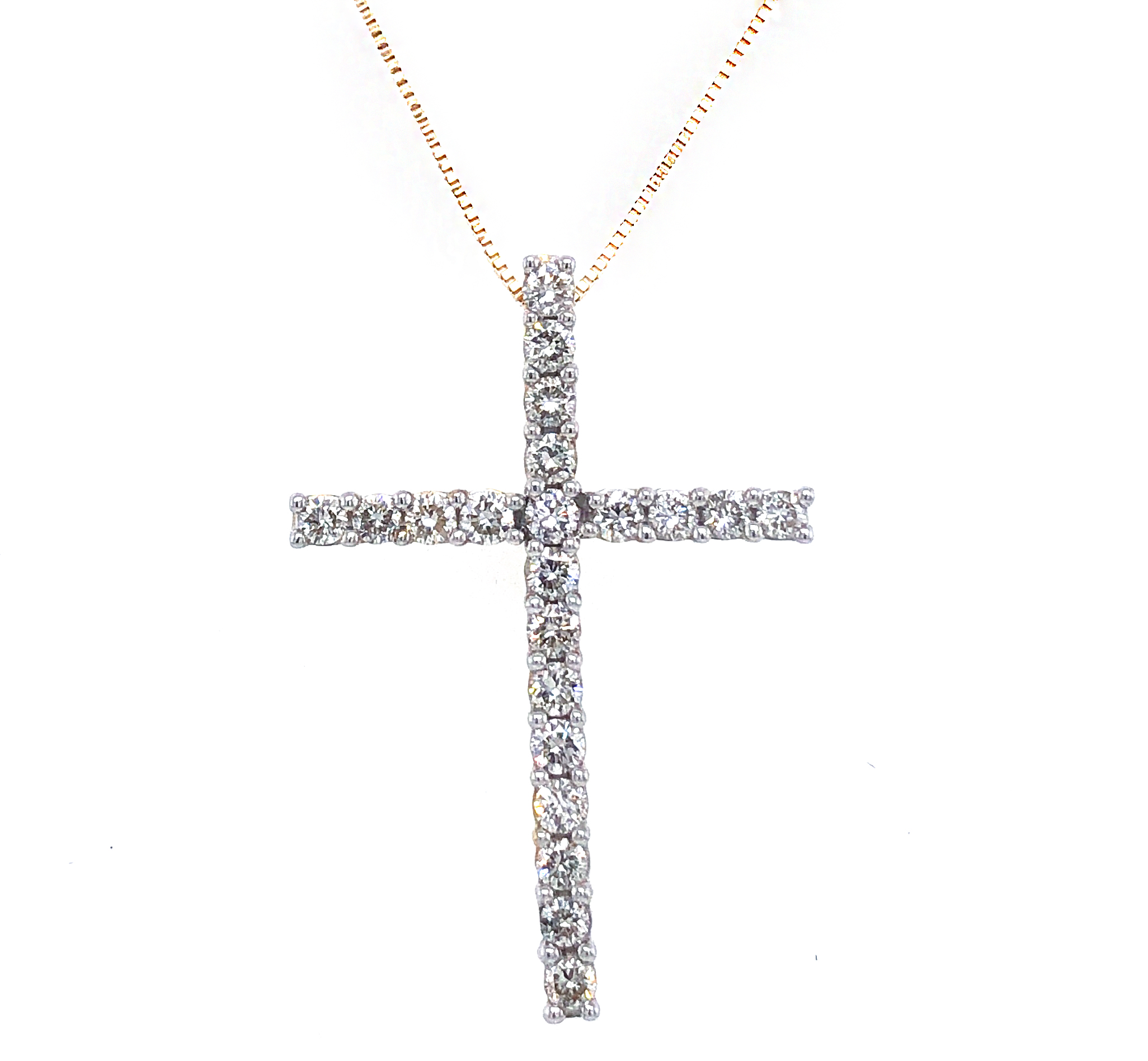 Black Thin Long Cross Symbol