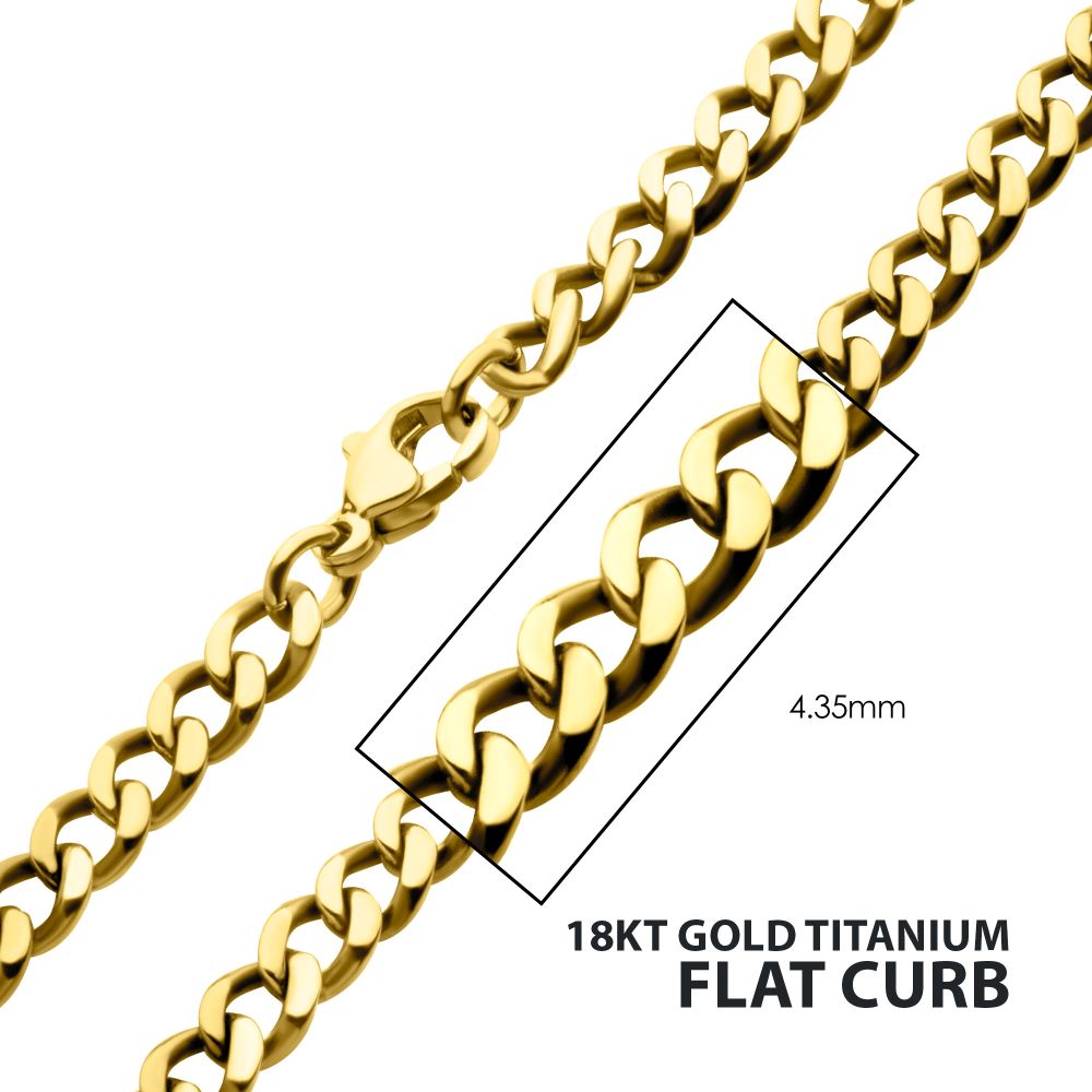 18k gold curb chain necklace store