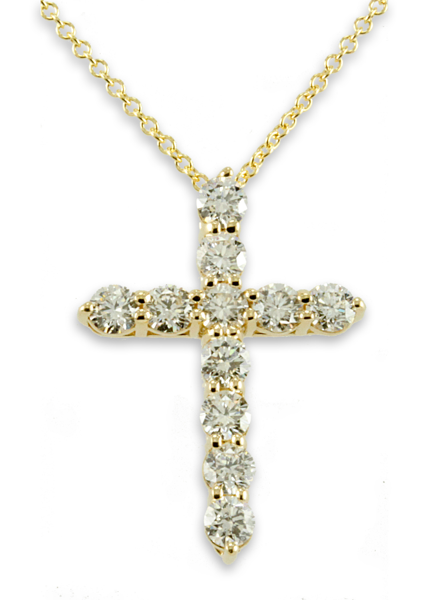 DIAMOND CROSS NECKLACE 001-165-00642 - Parkers' Karat Patch | Parkers ...