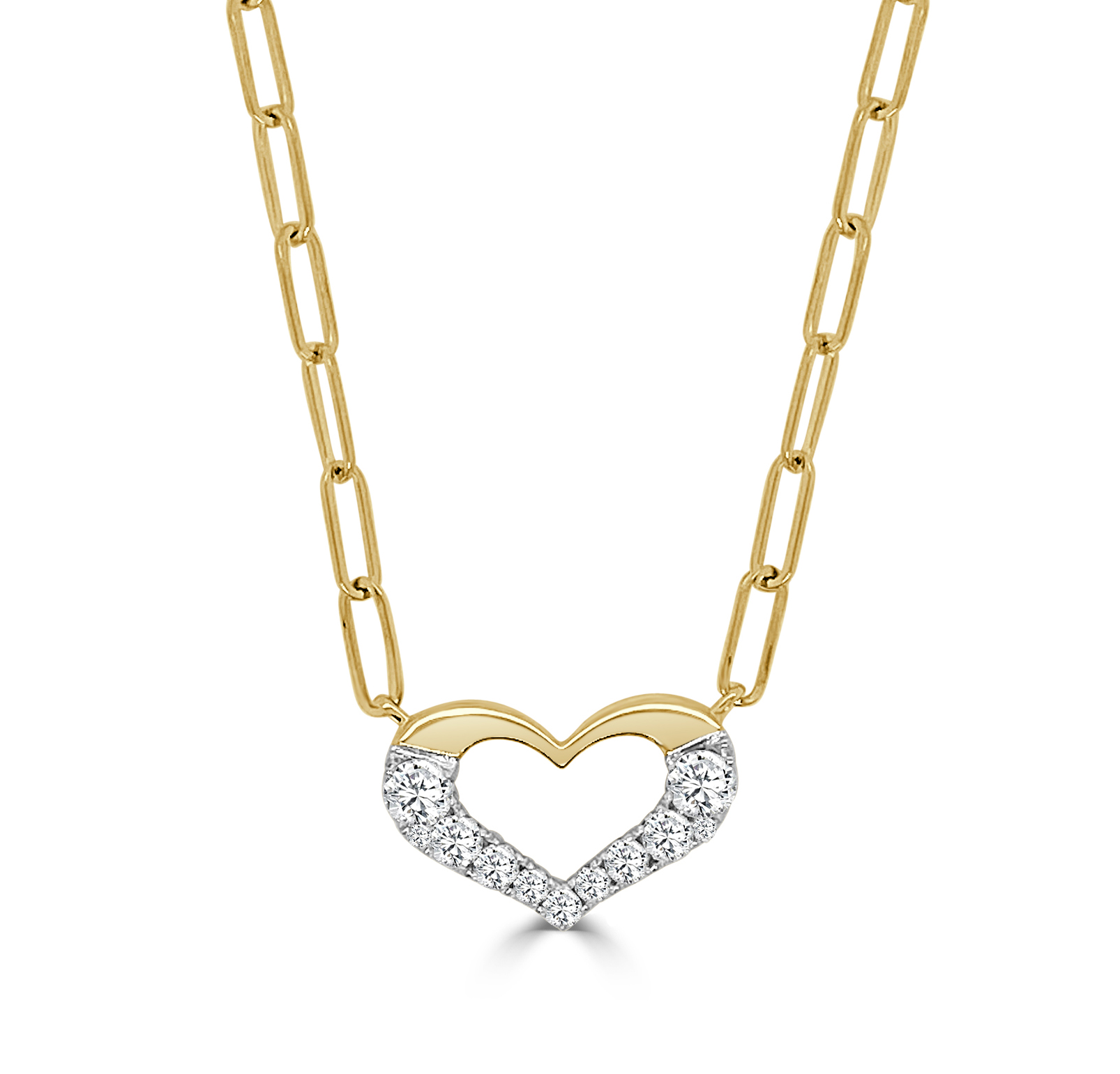 Necklace For Girlfriend And Boyfriend Half Hearts