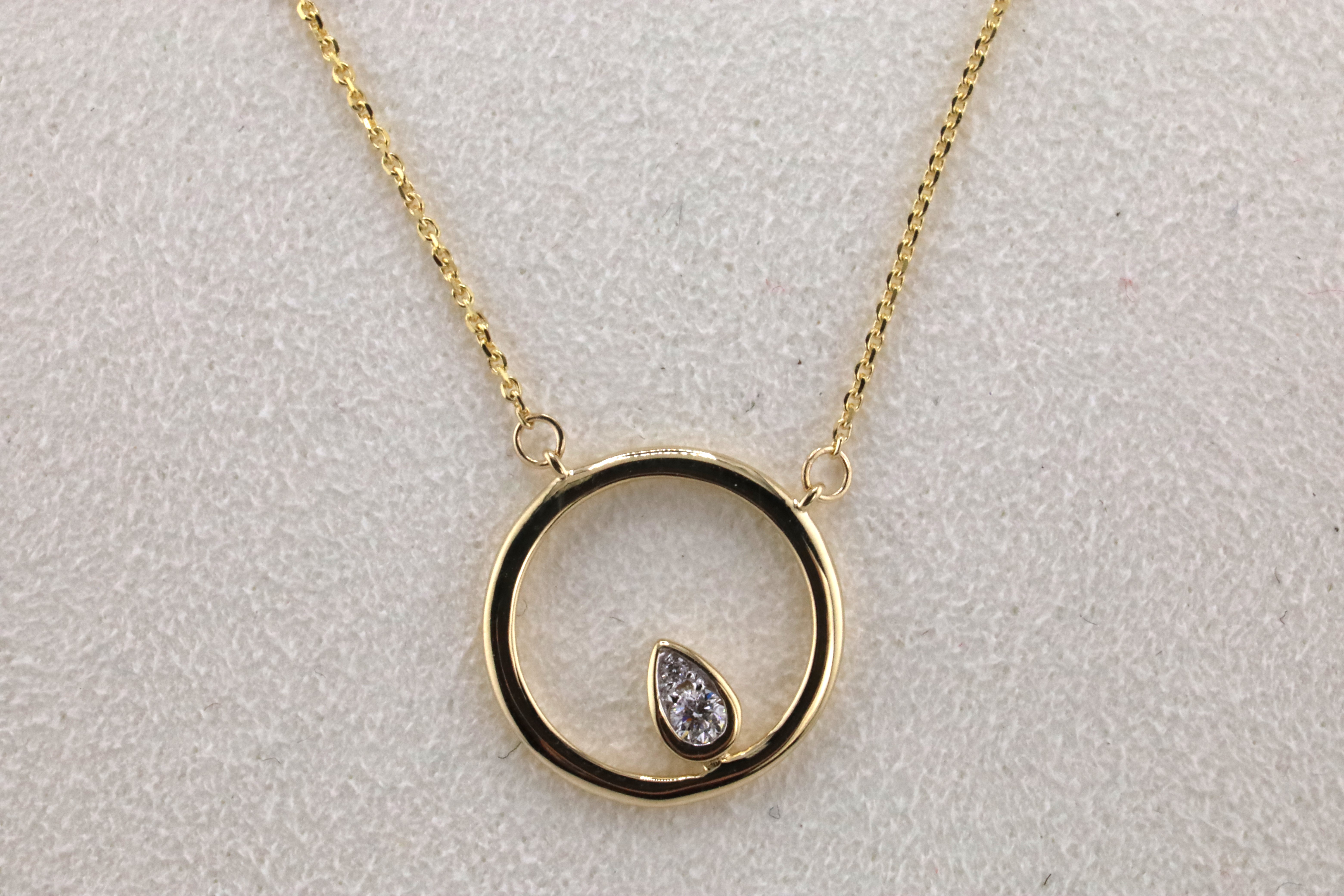 round circle necklace