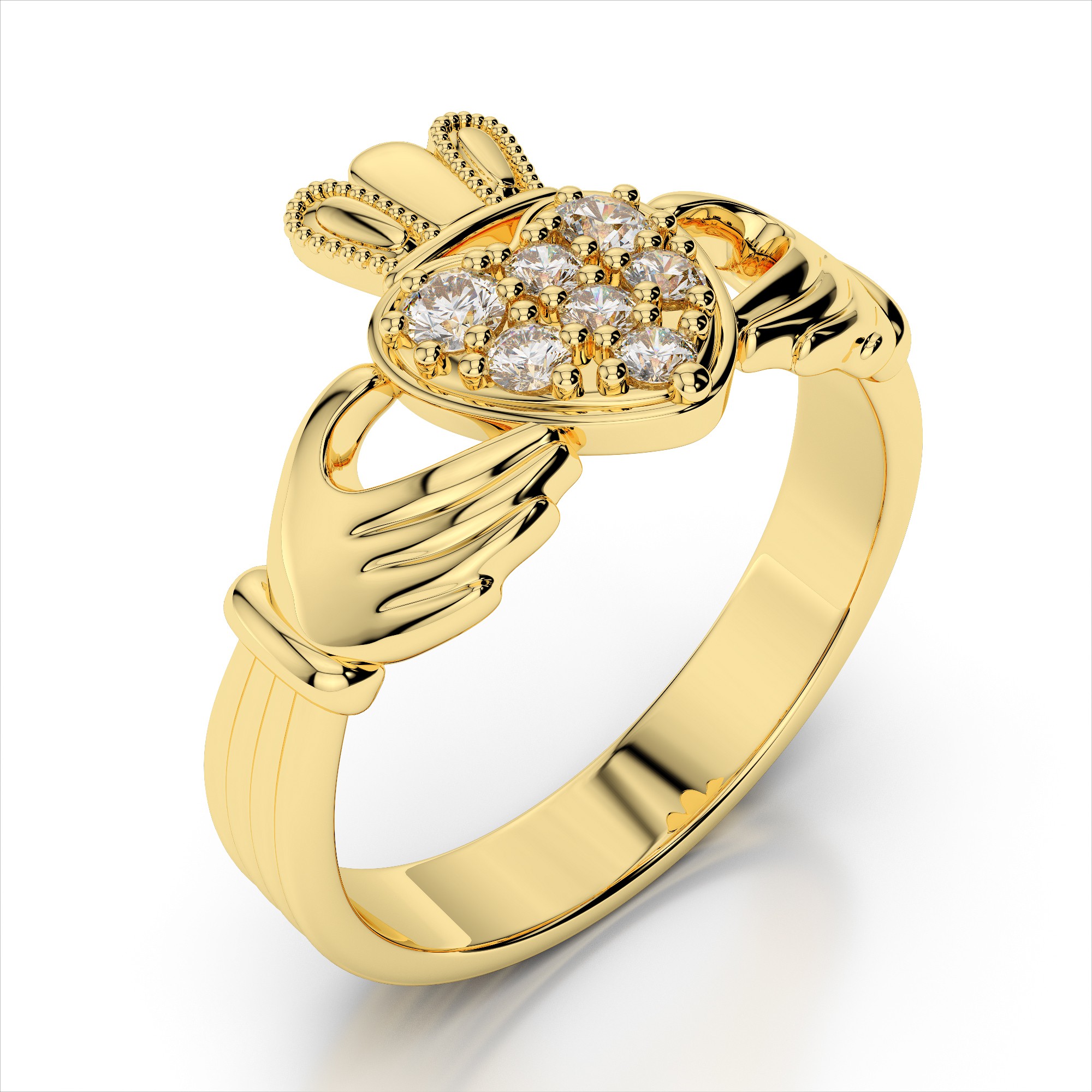 claddagh ring size v