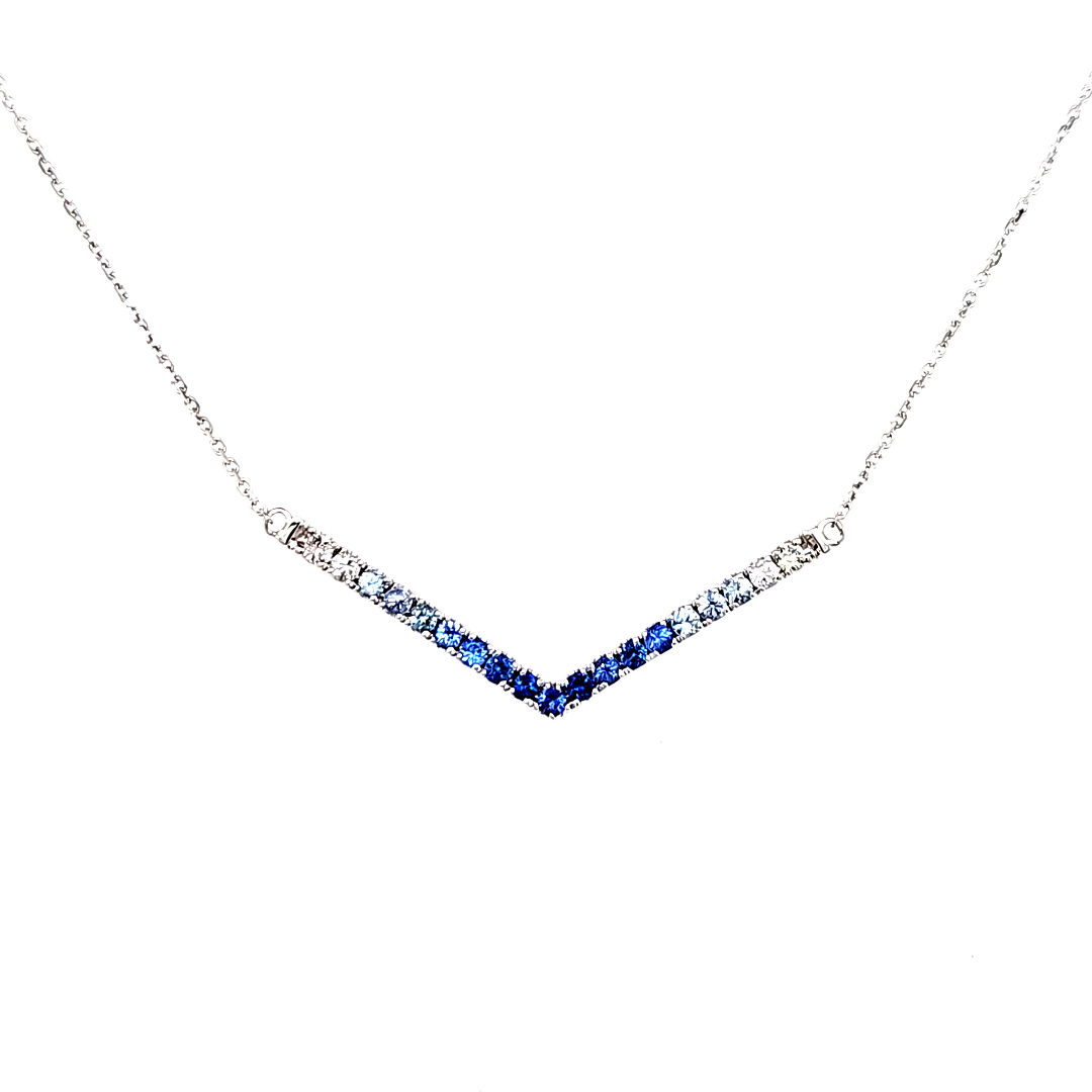 Ombre sapphire necklace store
