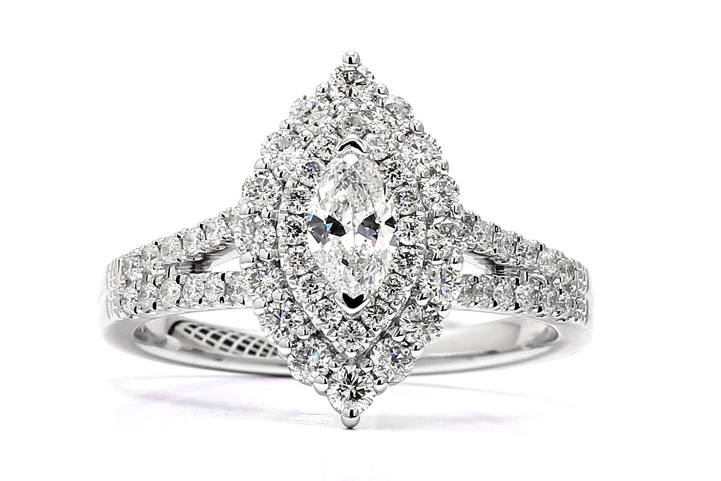 White gold marquise diamond ring store