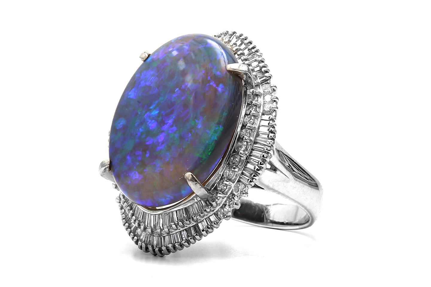 black opal ring antique