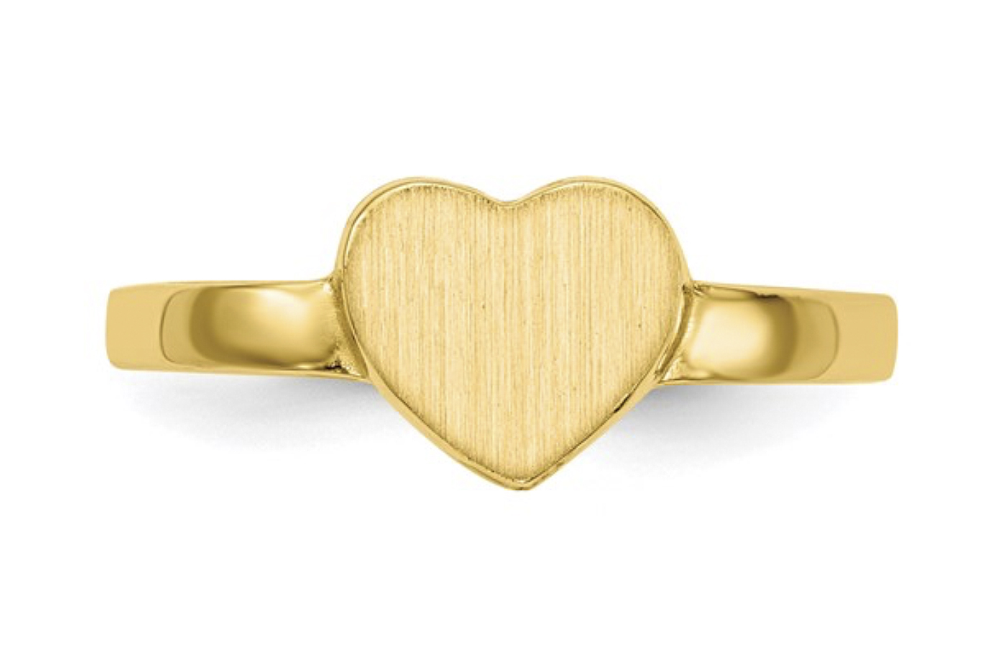 Open Heart Signet Ring