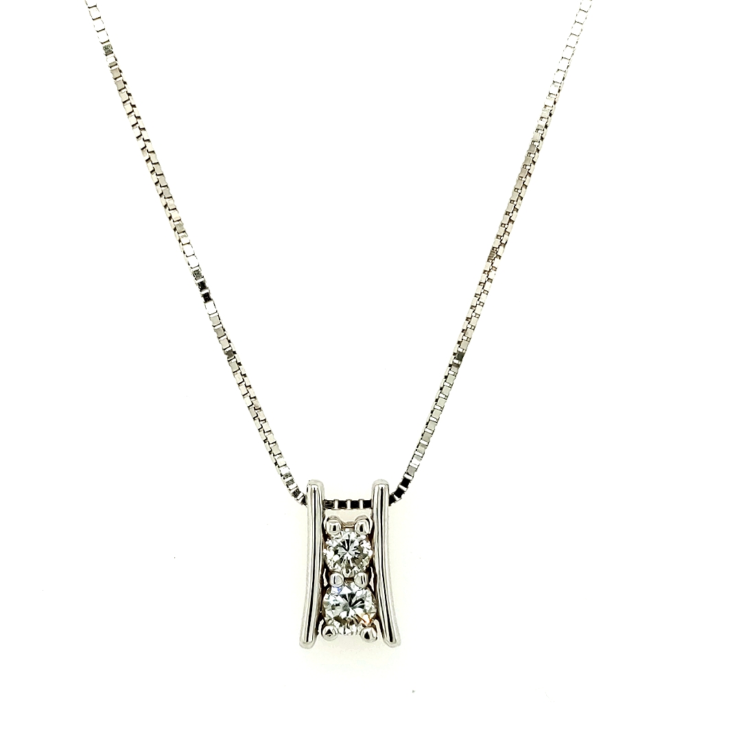 Diamond Pendant/Necklace 001-165-00352 14KW - Romm Diamonds | Romm ...