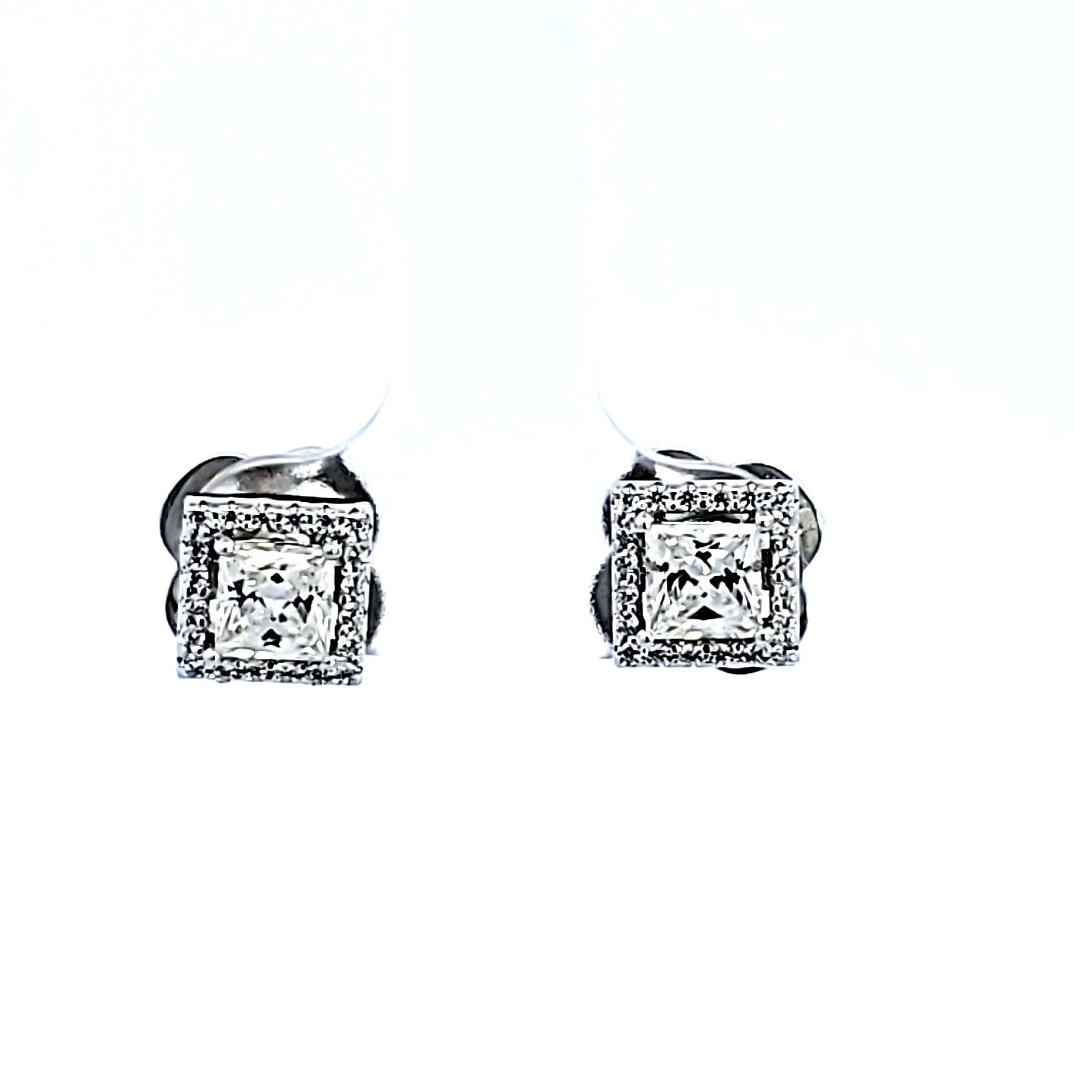 Platinum cubic zirconia earrings store