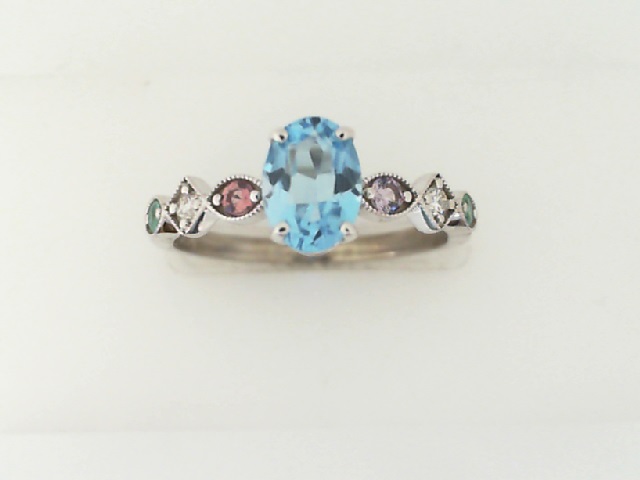 mixed stone ring