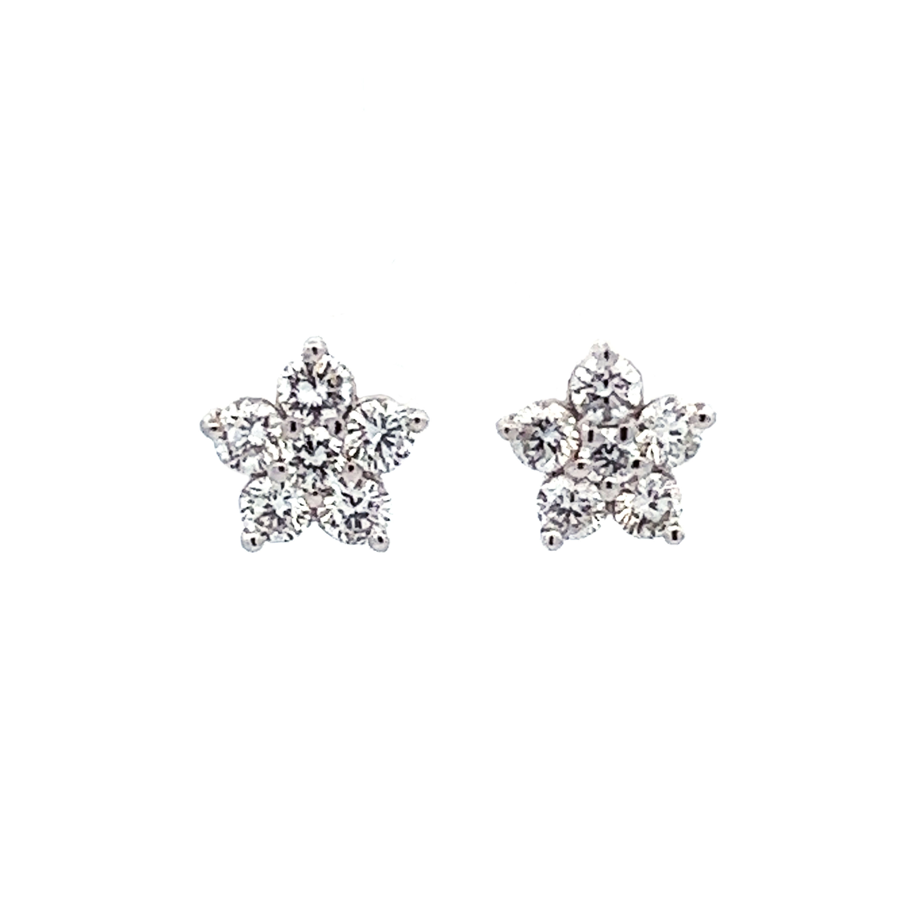 14 karat white gold stud earrings store