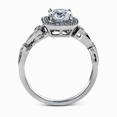 TR526-Simon G.-Passion Collection White Gold Ring, Size 6.5-SVS Fine ...