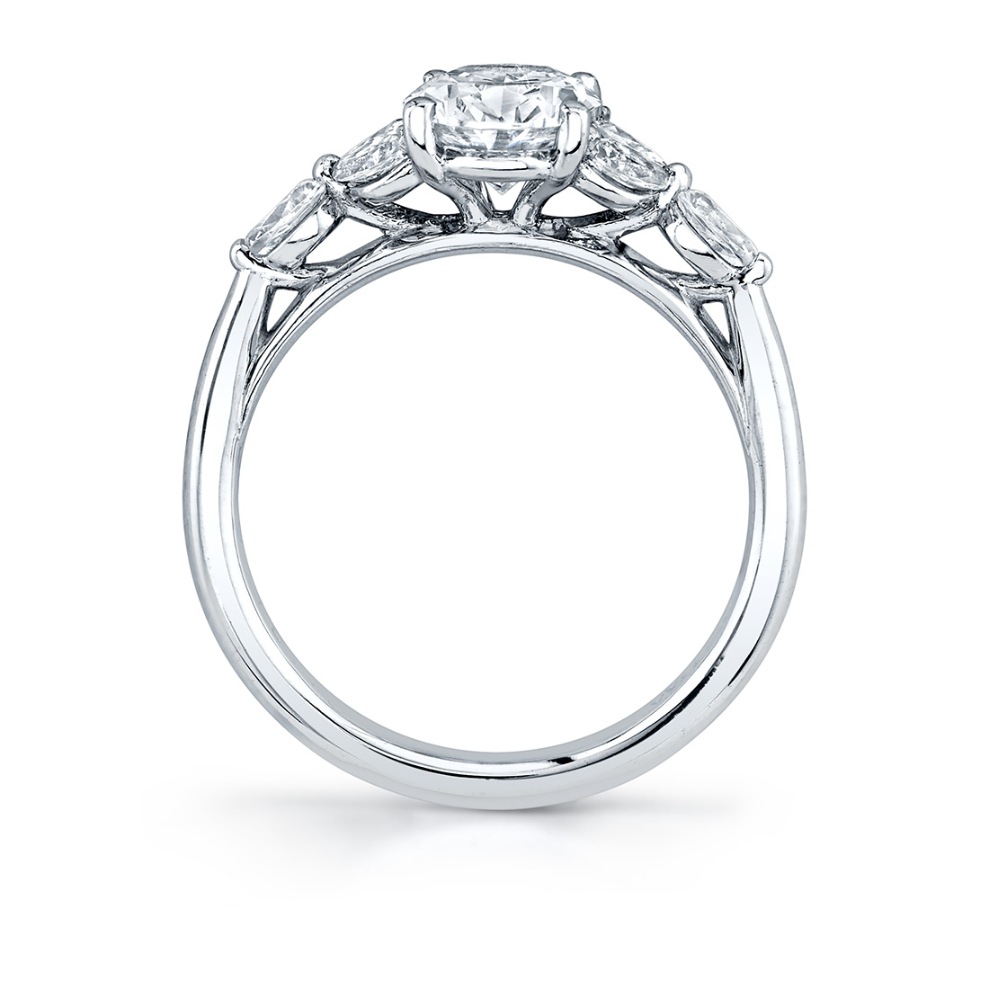 S2712-048A4W20O-Sylvie-Daylin White Gold Engagement Ring-SVS Fine Jewelry