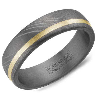 TA209MY6-Crown Ring-Torque Men's Gold & Tantalum Wedding Band-SVS Fine ...