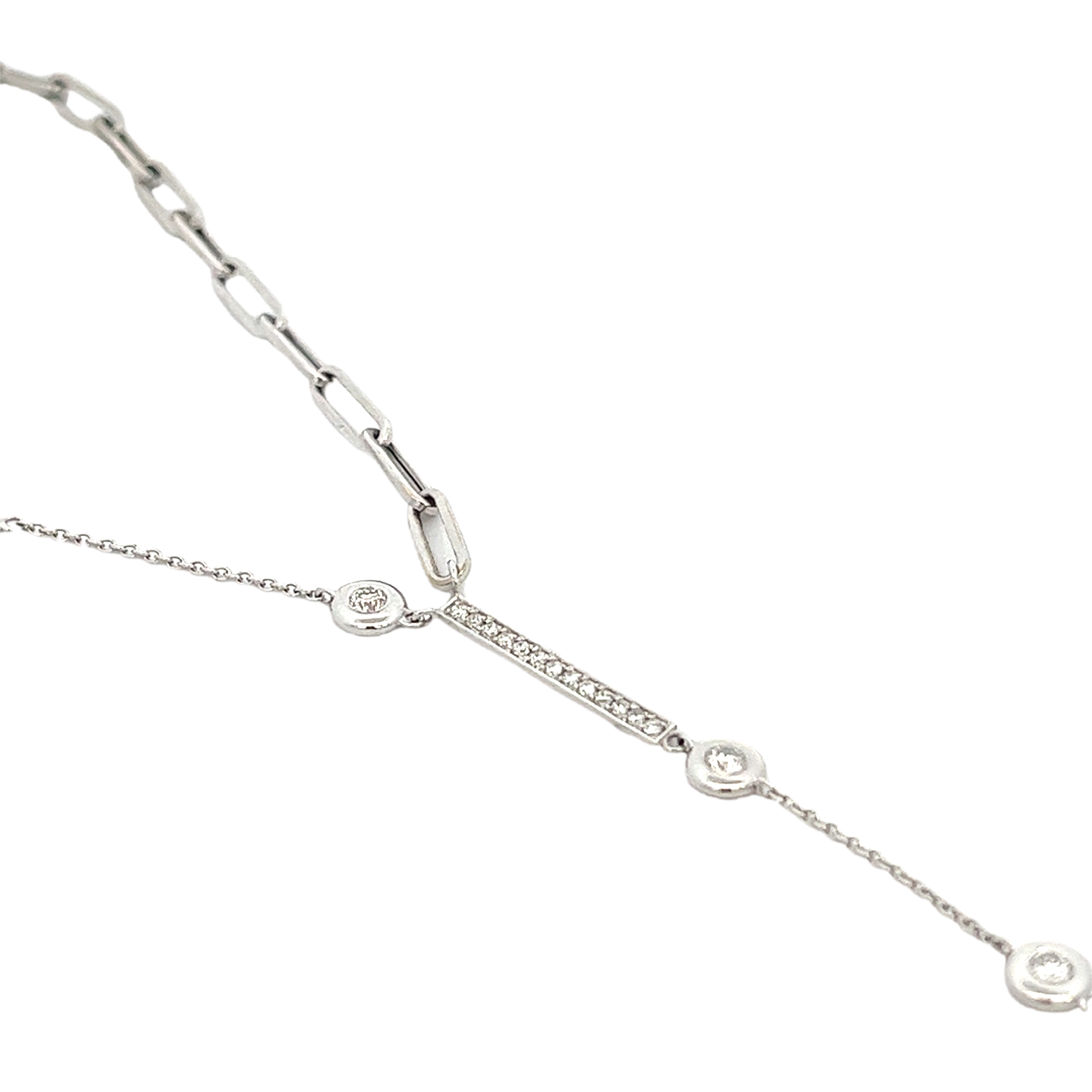 1.00CTW 14K WG Mined Diamond Paperclip/Diamonds By The Yard | The Ring ...