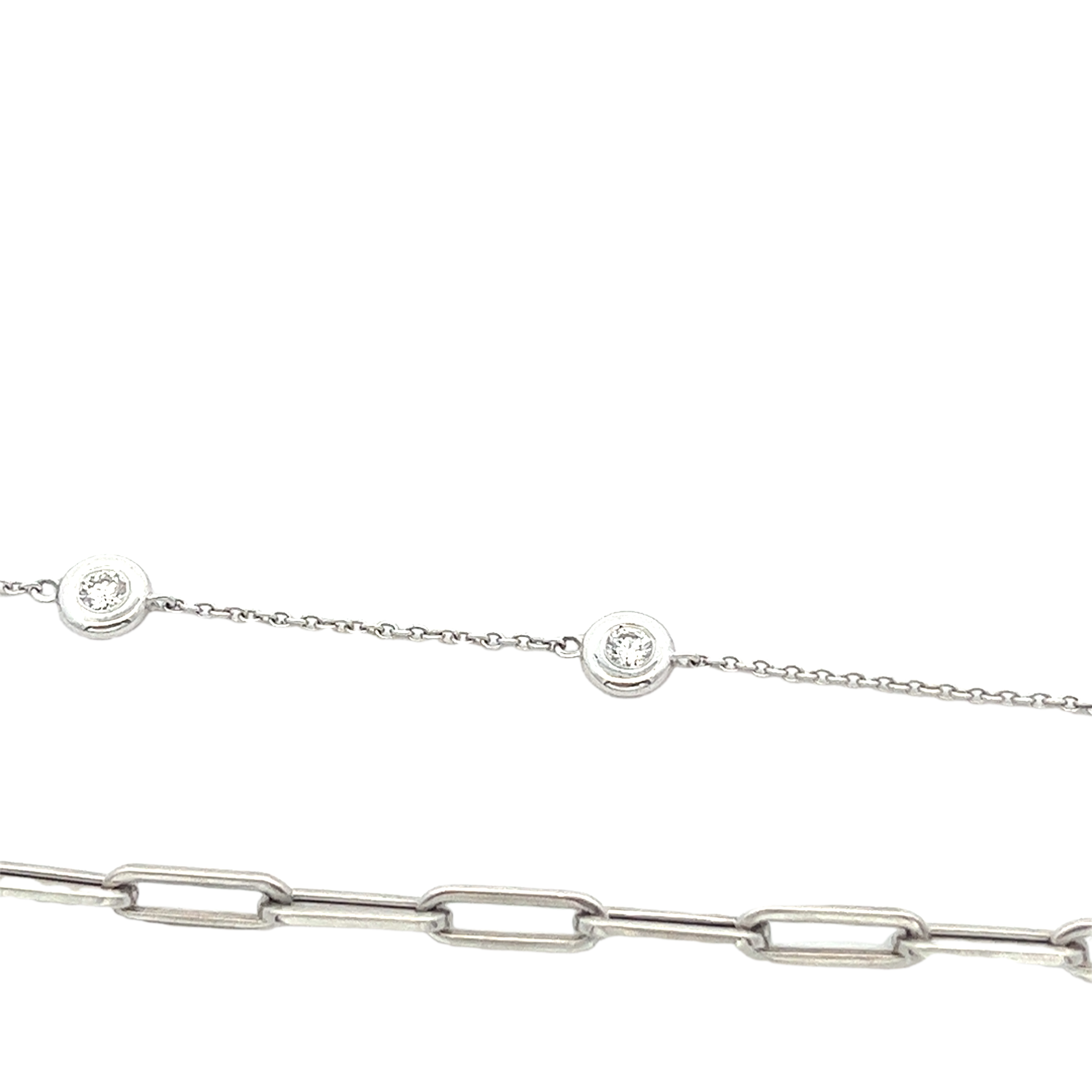 1.00CTW 14K WG Mined Diamond Paperclip/Diamonds By The Yard | The Ring ...