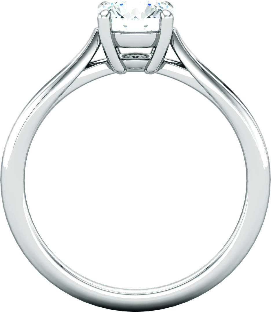 Split Shank Solitaire Engagement Ring 001-399-00043 | The Ring Austin ...