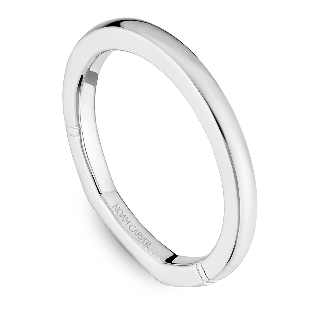 Noam Carver 14K WG Euro Shank Wedding Band 001-400-95000053 | The Ring ...