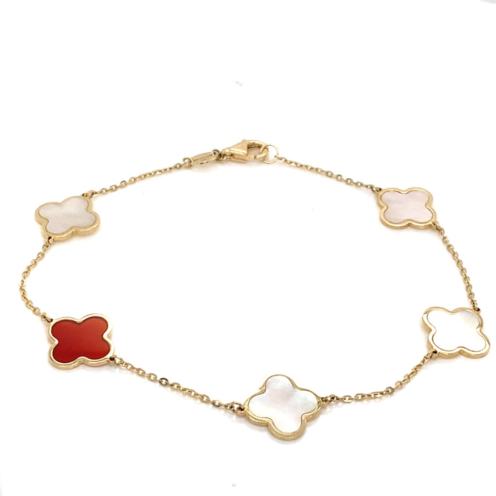 14K Yellow Gold Kids Charm Bracelet Children s Jewelry Wedding Anniversary Birthday Everyday Wear