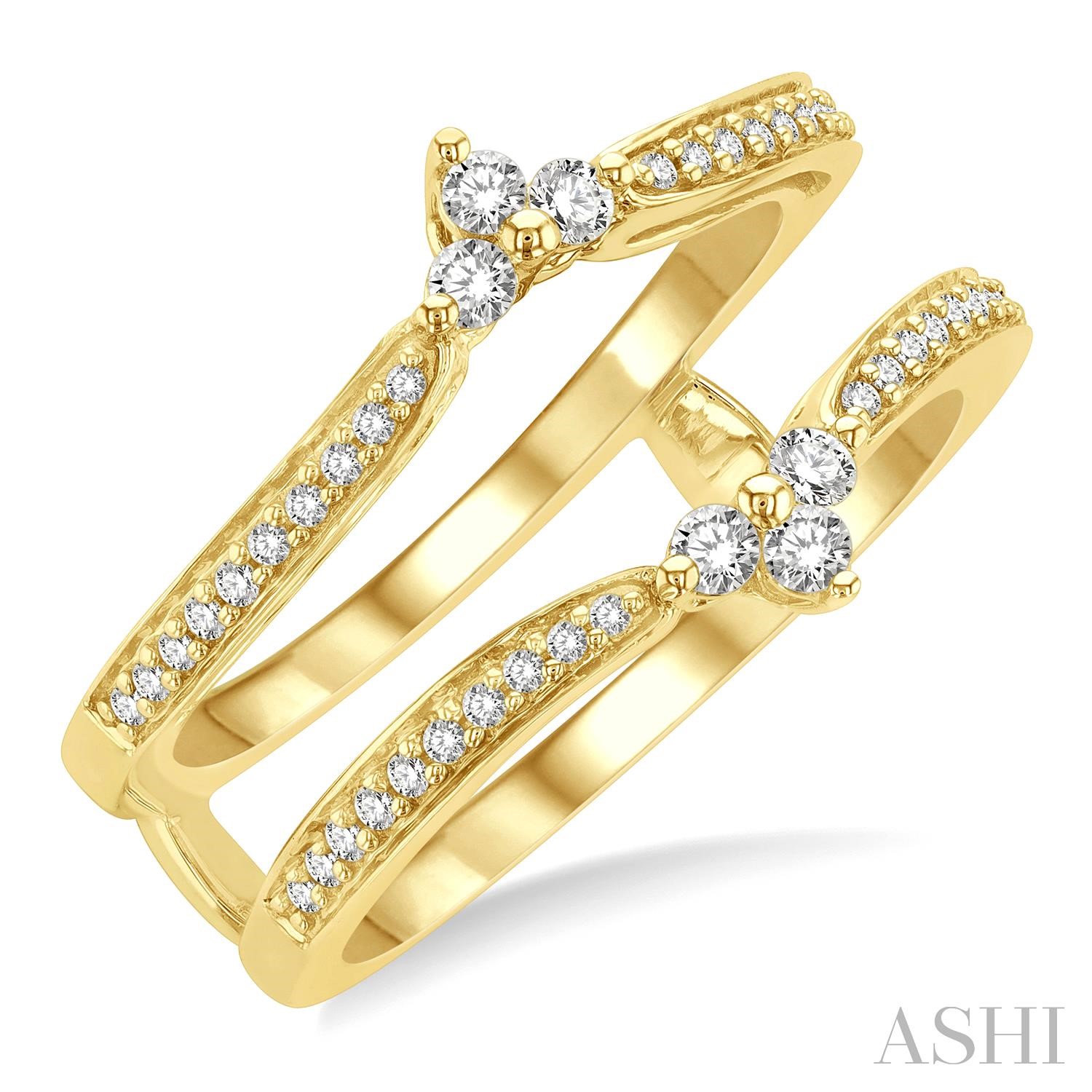 Wedding band inserts engagement ring | Honestweddingadvice.com