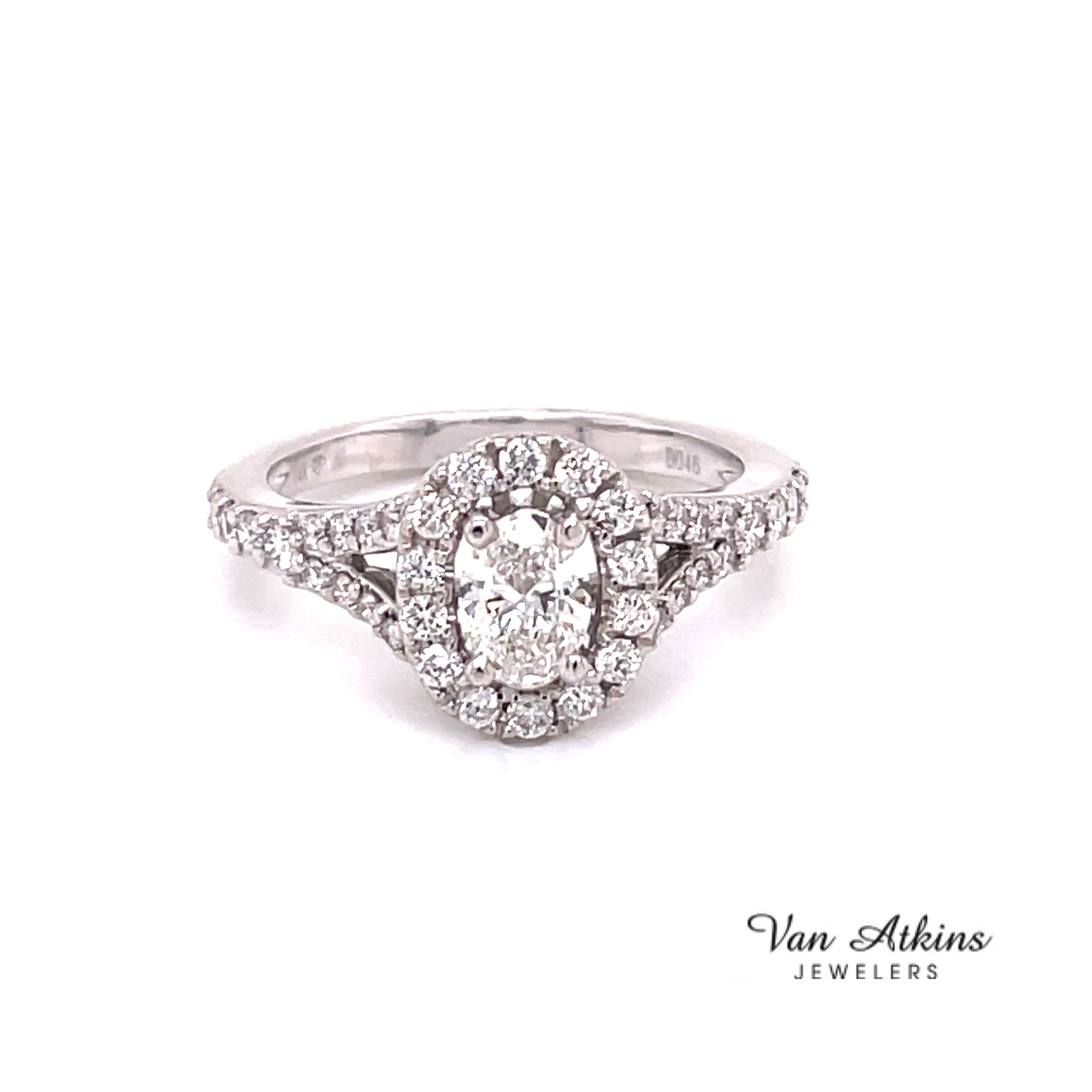 Paramount Gems Diamond Ring Oval 001-107-00080 14KW | Van Atkins ...